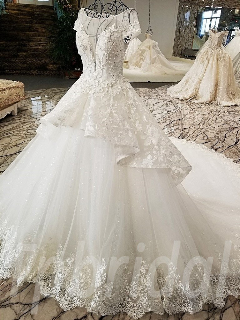Wholesale Wedding Dress A Line White Bridal Gown For Sale • tpbridal