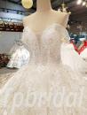 Crystal Ball Gown Wedding Dress Custom Made Haute Couture